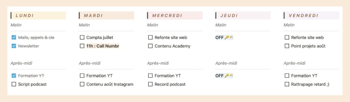 Organiser son business avec Notion – Maëlane Faure