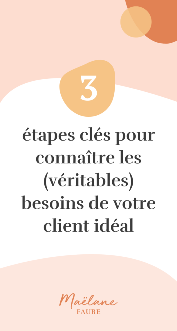 3 étapes pour connaître son client idéal – Maëlane Faure