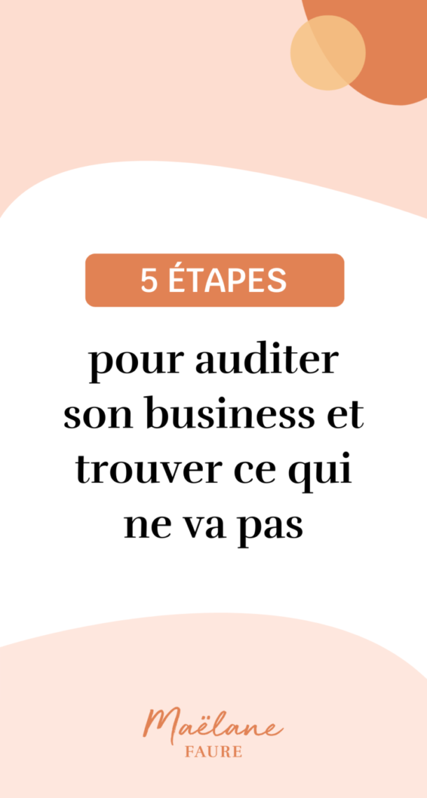 Auditer son business : ma méthode en 5 étapes – Maëlane Faure